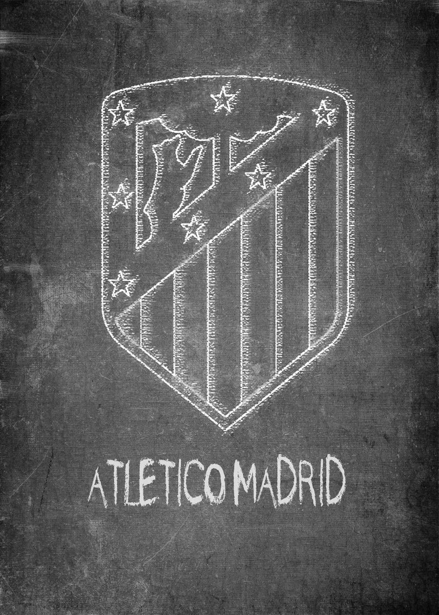 'Atletico Madrid' Poster, picture, metal print, paint by AD art | Displate