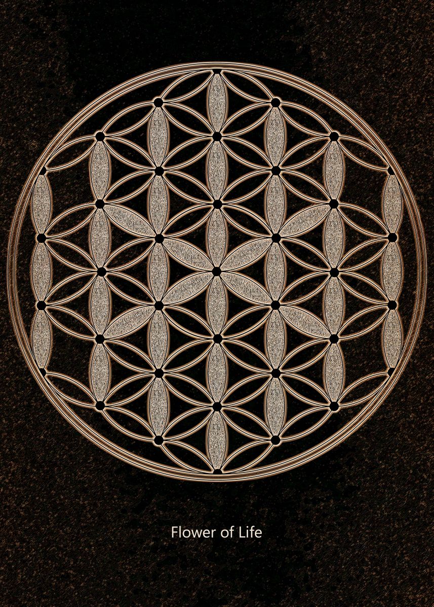'Flower of Life' Poster, picture, metal print, paint by Eleve Arts ...