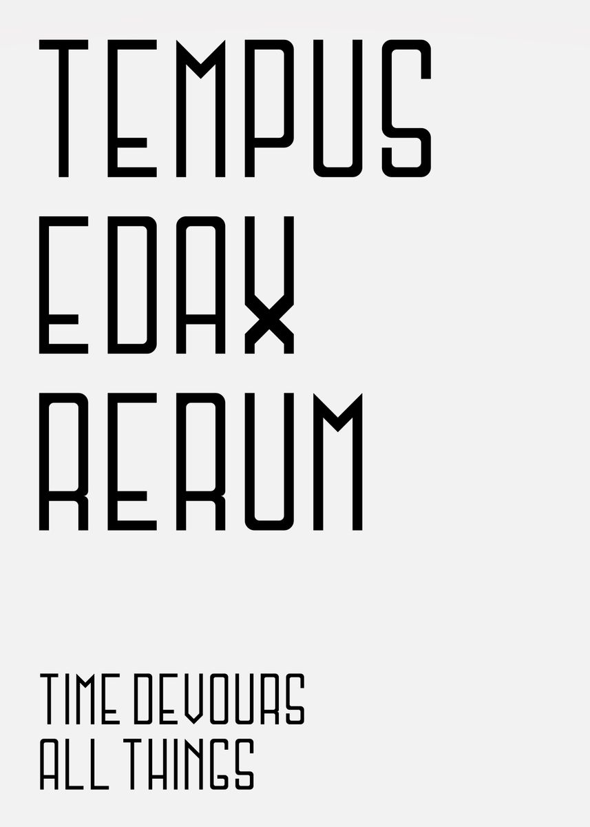 'Time Devours All Things' Poster, picture, metal print, paint by ...