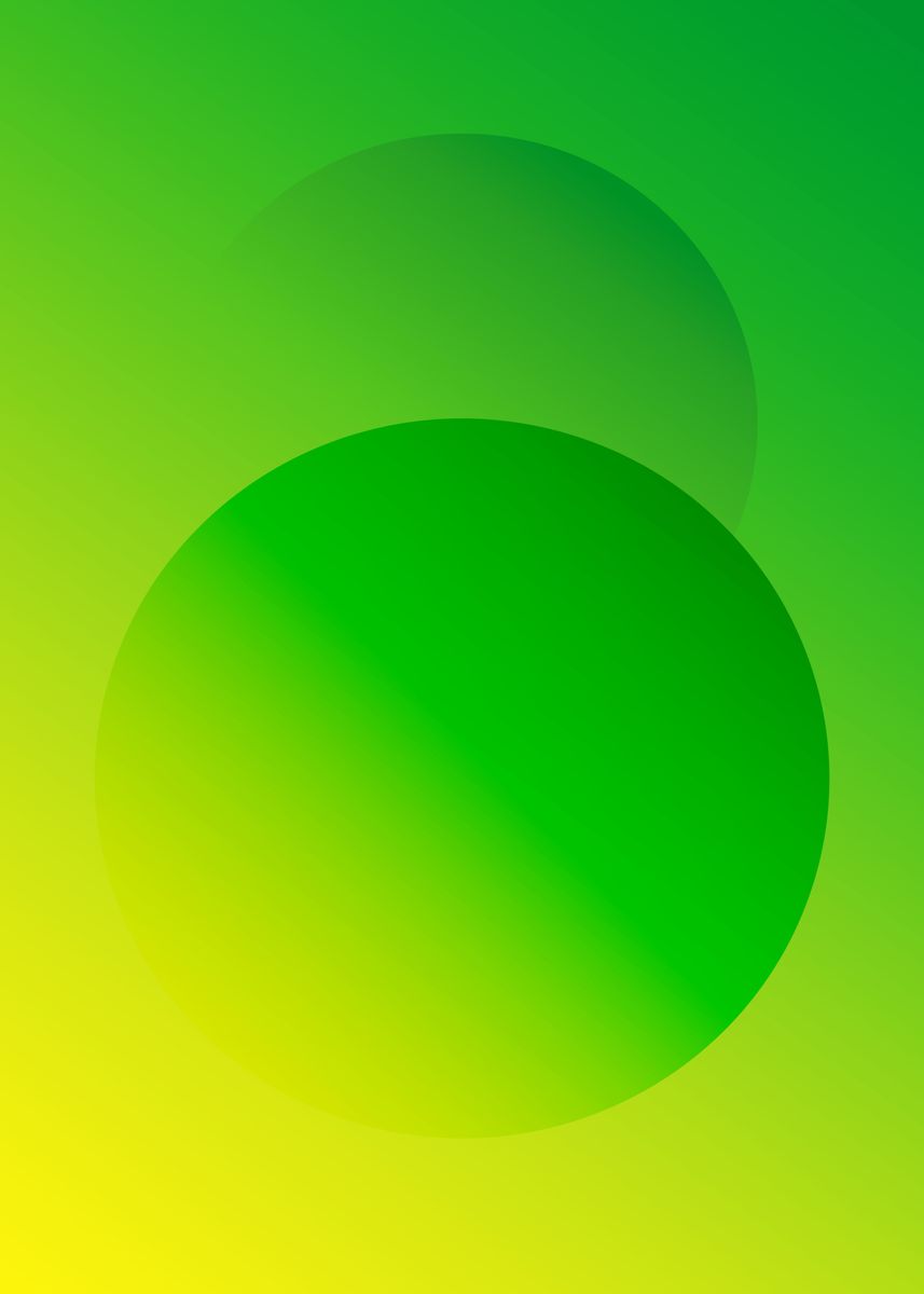 'Circle Gradient Minimal' Poster, picture, metal print, paint by Viktor ...