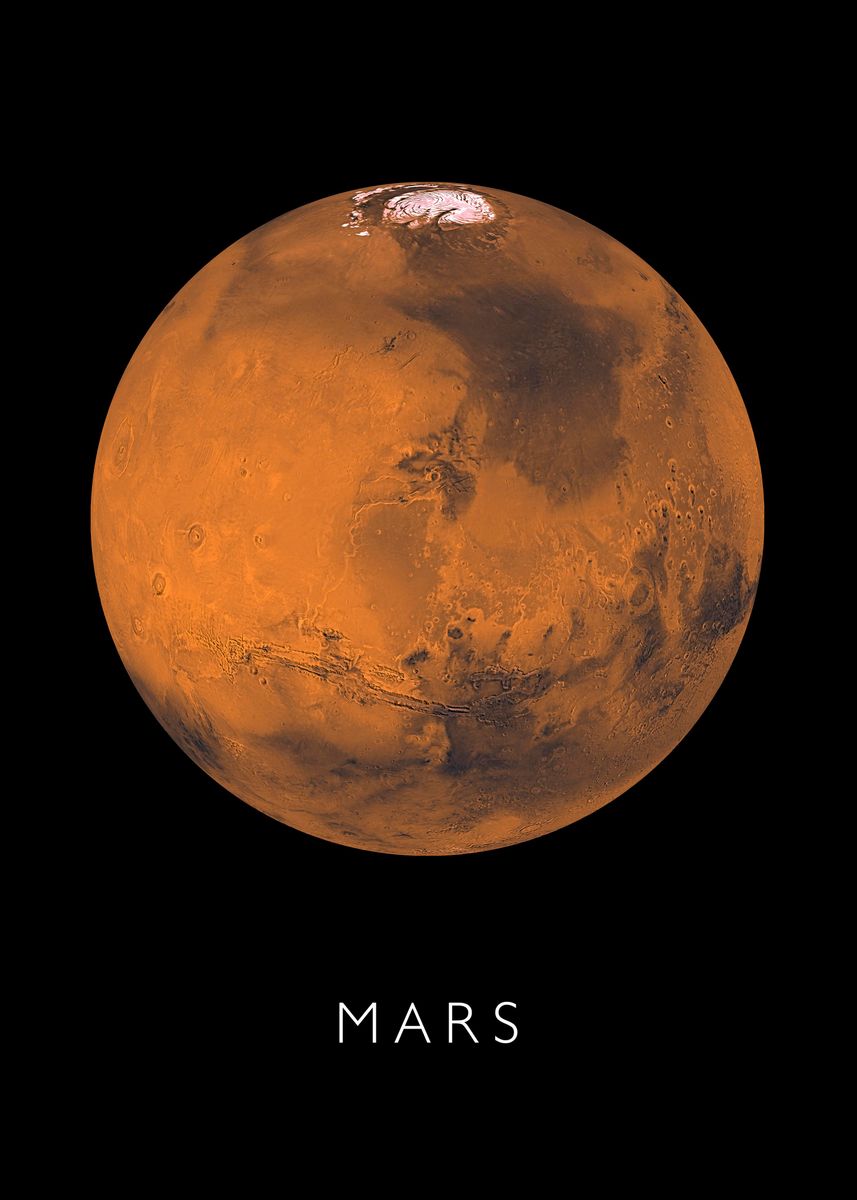 'Mars' Poster, picture, metal print, paint by Splano | Displate