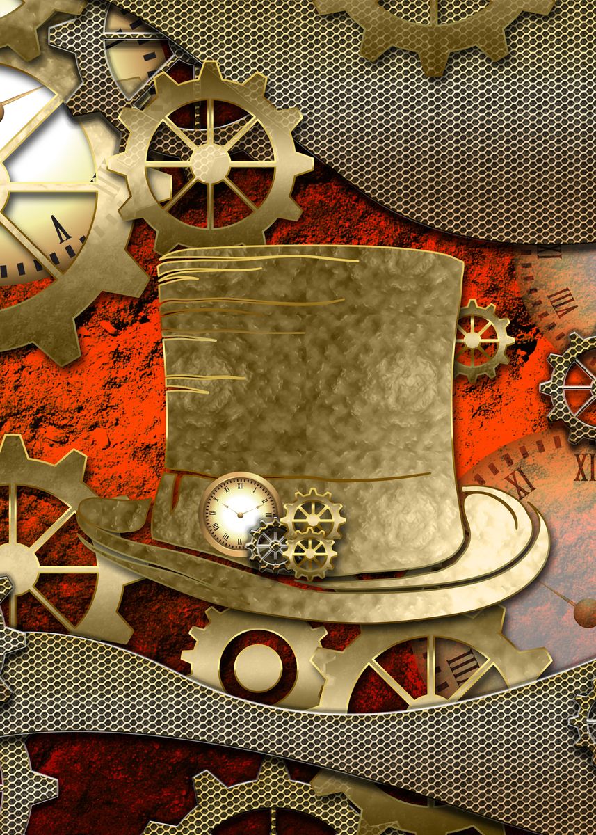 'Steampunk design' Poster, picture, metal print, paint by Heike Köhnen ...