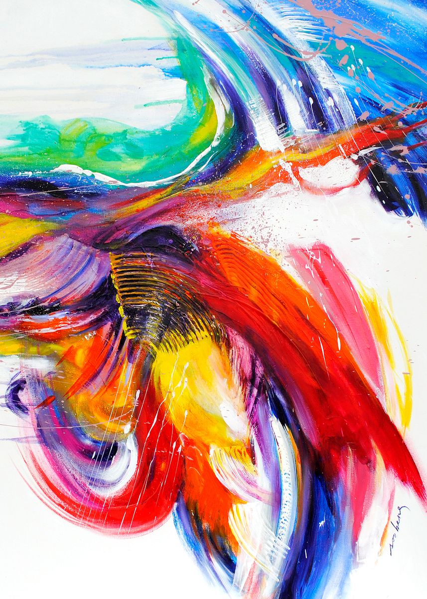 'Exuberance' Poster, picture, metal print, paint by Soo Beng Lim | Displate