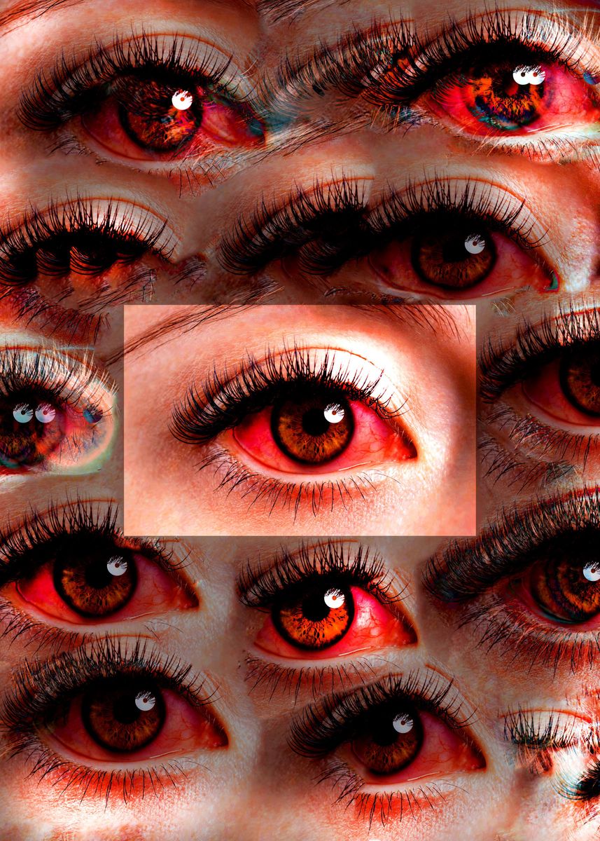 'Eye Trip' Poster, picture, metal print, paint by Alirio Gabriel | Displate