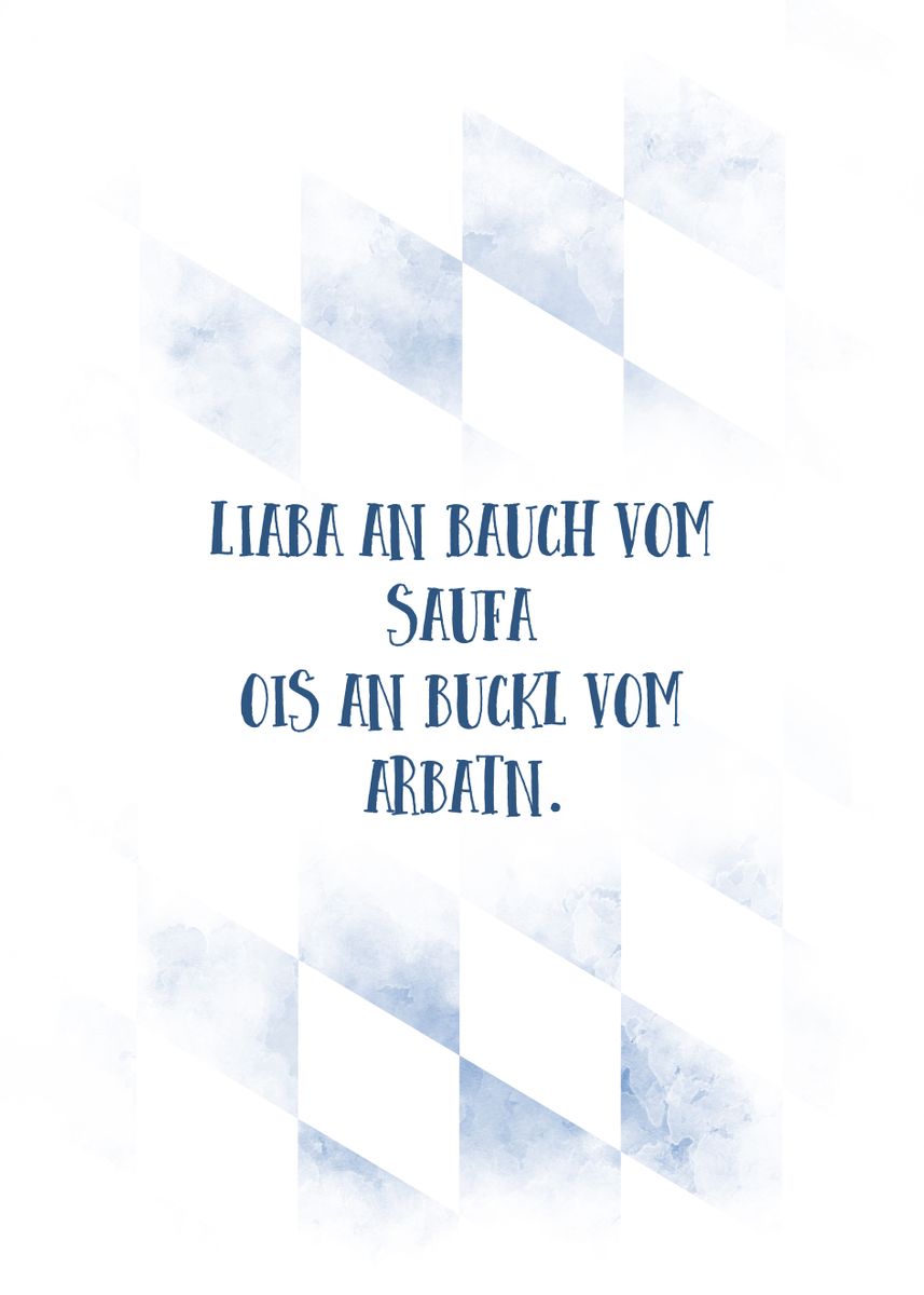 'Bavarian Dialect ' Poster, picture, metal print, paint by Melanie ...