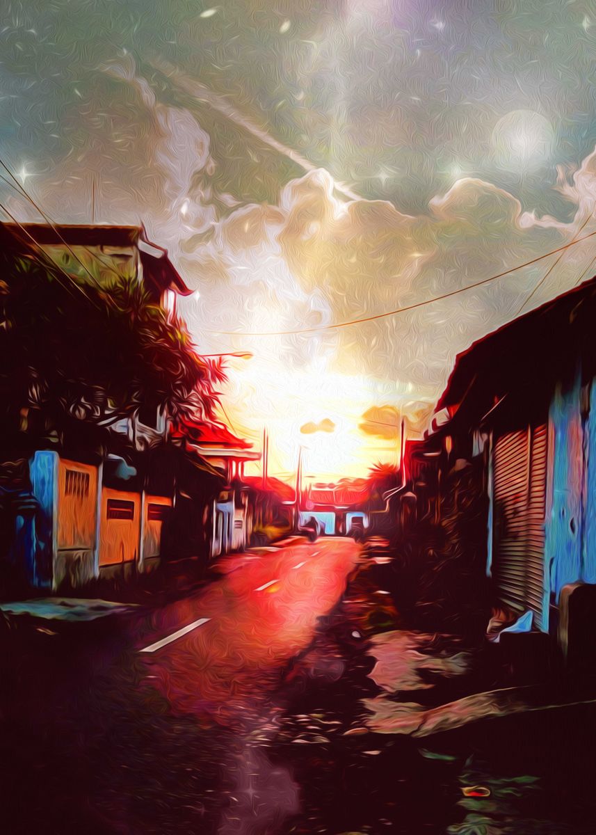 'Day Back Home' Poster, picture, metal print, paint by Taufan Aditya ...