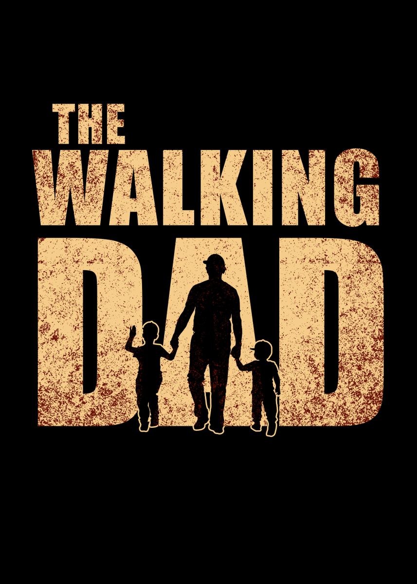 'The Walking Dad' Poster, picture, metal print, paint by Giovanni ...