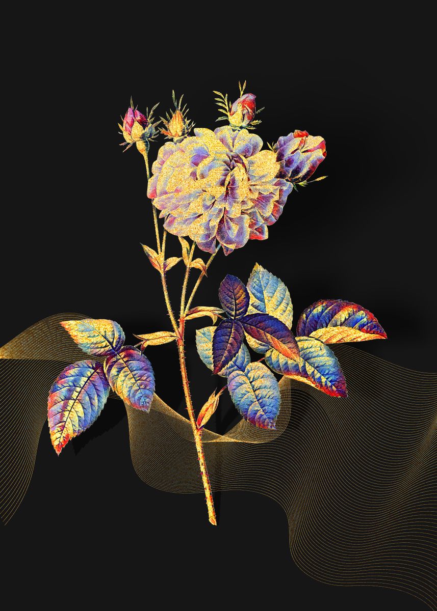 'Prismatic Agatha Rose' Poster, picture, metal print, paint by Holy ...