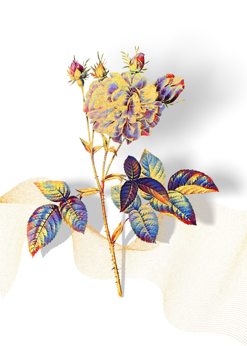 'Prismatic Agatha Rose' Poster, picture, metal print, paint by Holy ...