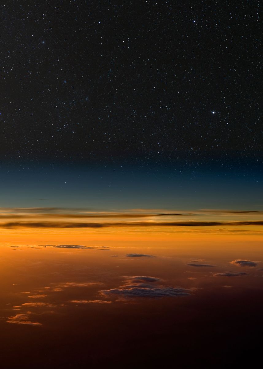 'High altitude sunset ' Poster, picture, metal print, paint by Marcel ...