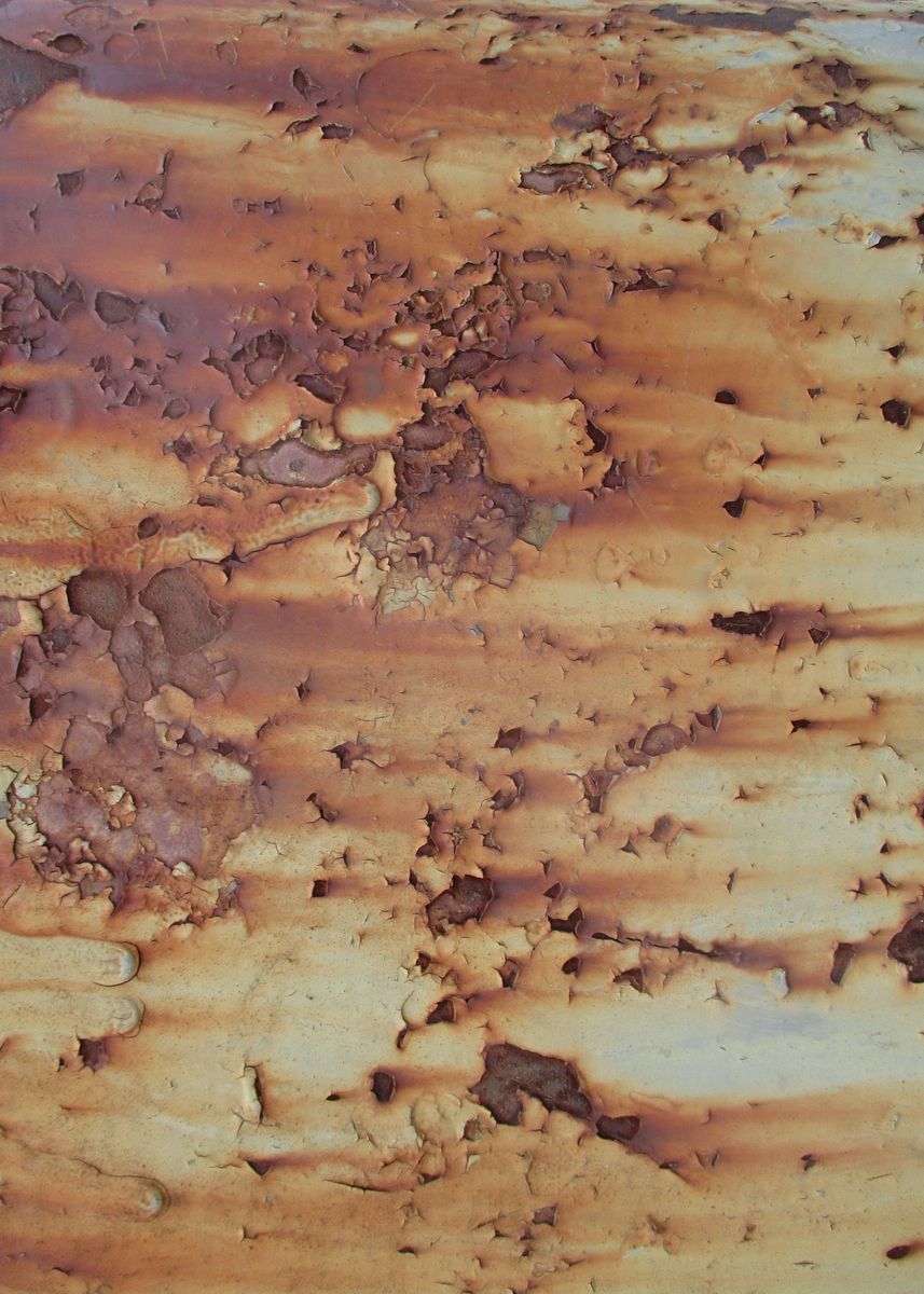 'Rust and Peeling' Poster, picture, metal print, paint by Jeanne Kramer ...