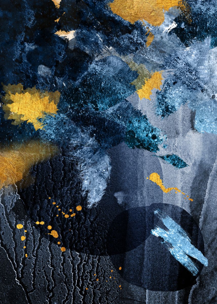 'Abstract Conversation 2' Poster, picture, metal print, paint by Urban ...