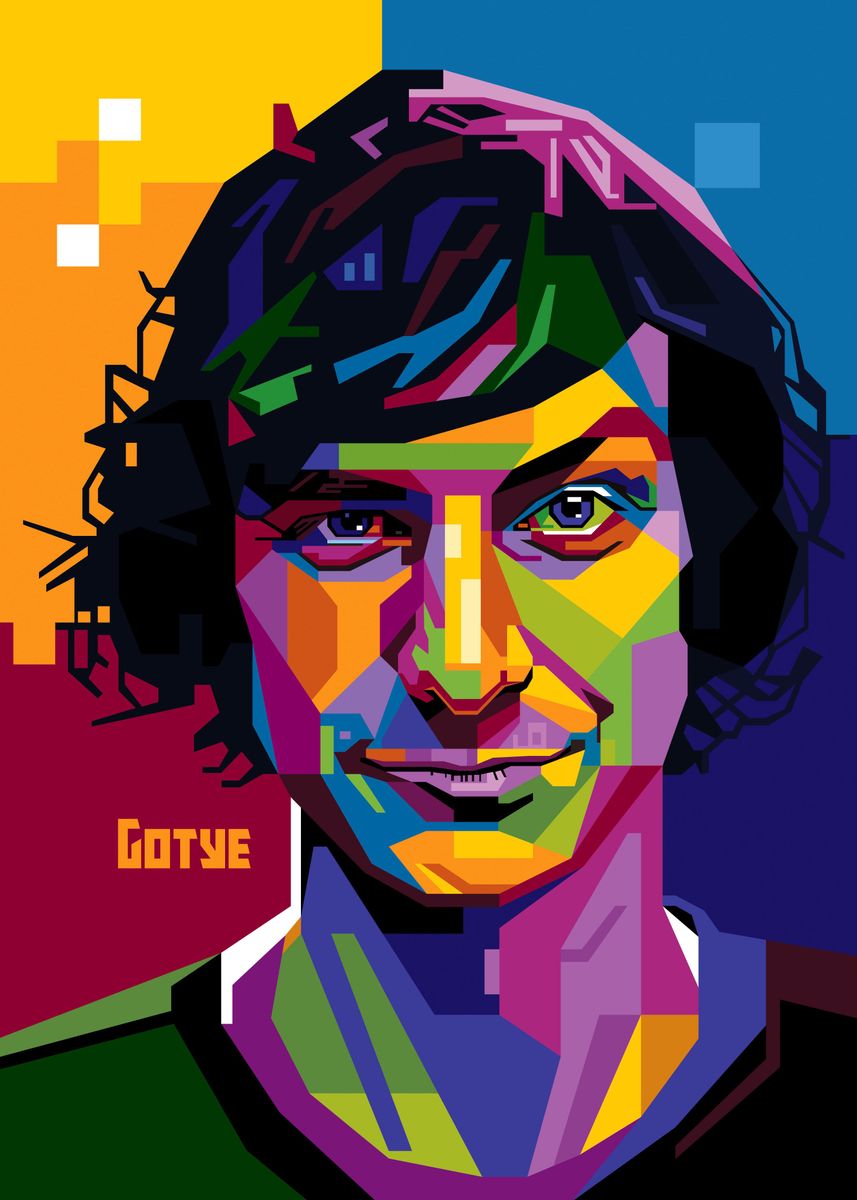 'Gotye Popart' Poster, picture, metal print, paint by Dwi Ka | Displate