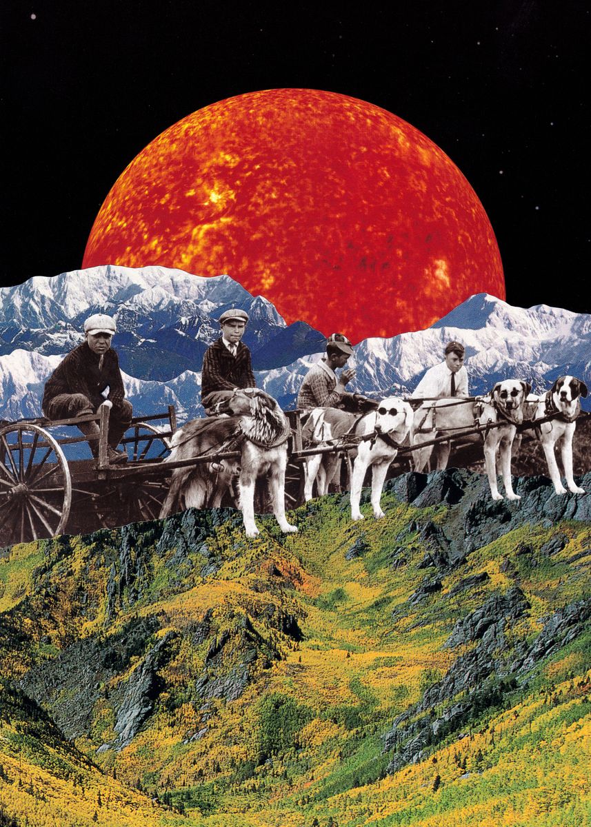 'Racing Club [collage]' Poster, picture, metal print, paint by Lerson ...