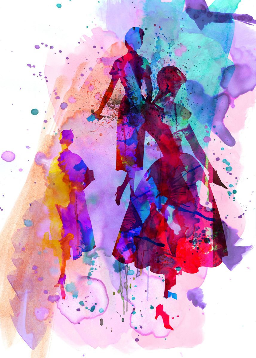 'Fashion Models VI' Poster, picture, metal print, paint by Art ...