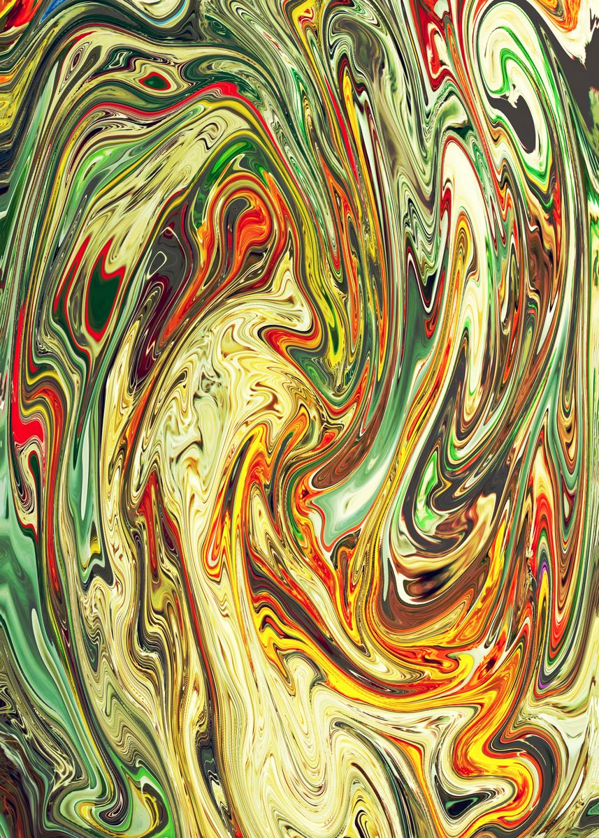 'Abstract Marble Painting' Poster by Amir Faysal | Displate