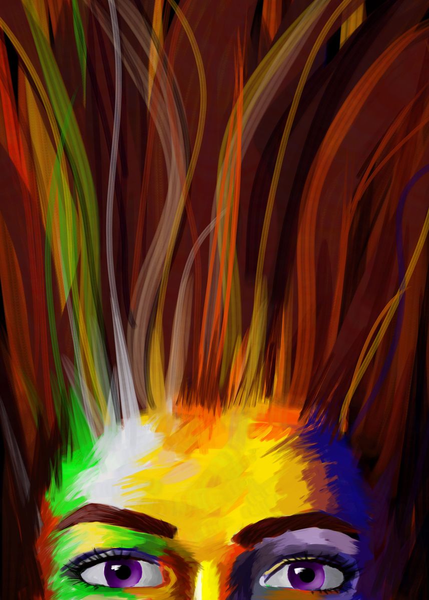 'Hues' Poster, picture, metal print, paint by Dsgstng Draws | Displate