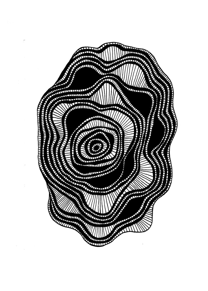 'Rose Vortex' Poster, picture, metal print, paint by Marilyn Lowe ...