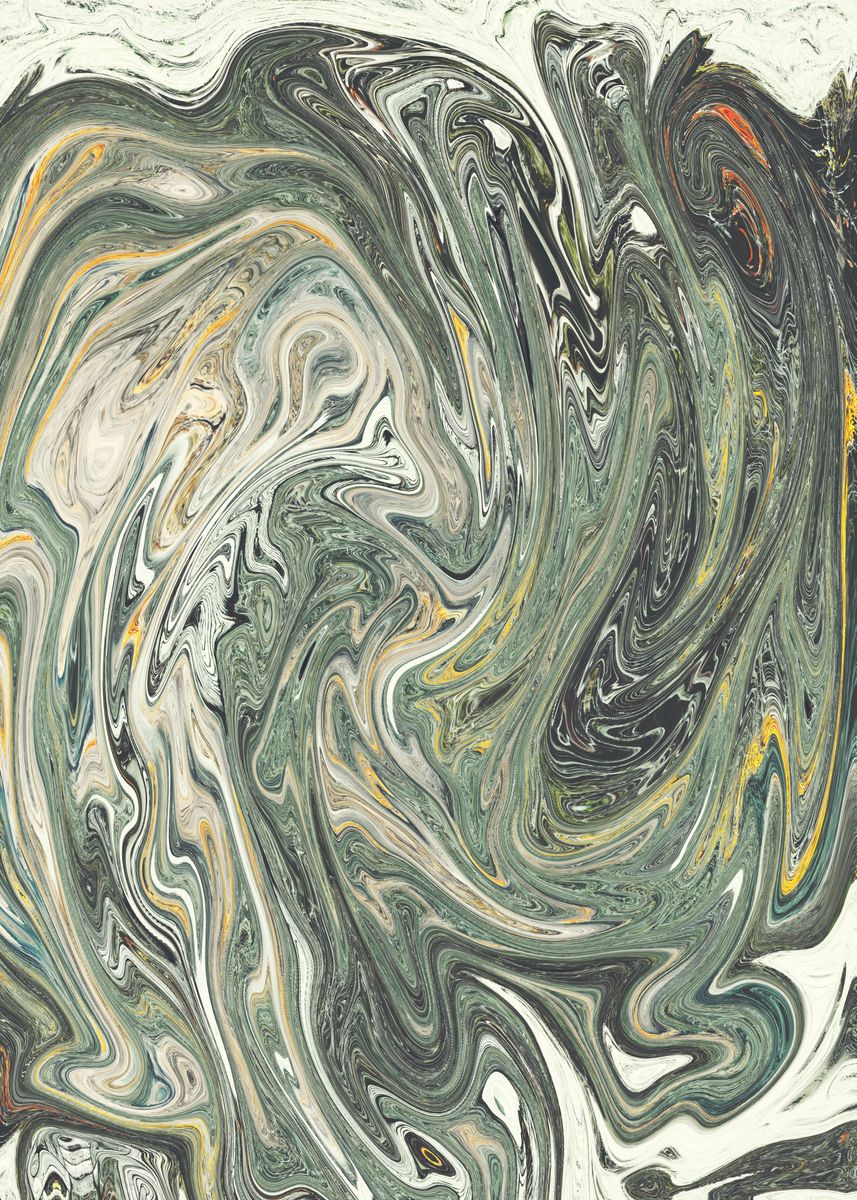 'Abstract Marble Painting' Poster by Amir Faysal | Displate