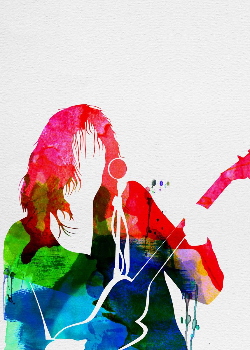 'Neil Watercolor' Poster, picture, metal print, paint by Art Everywhere ...