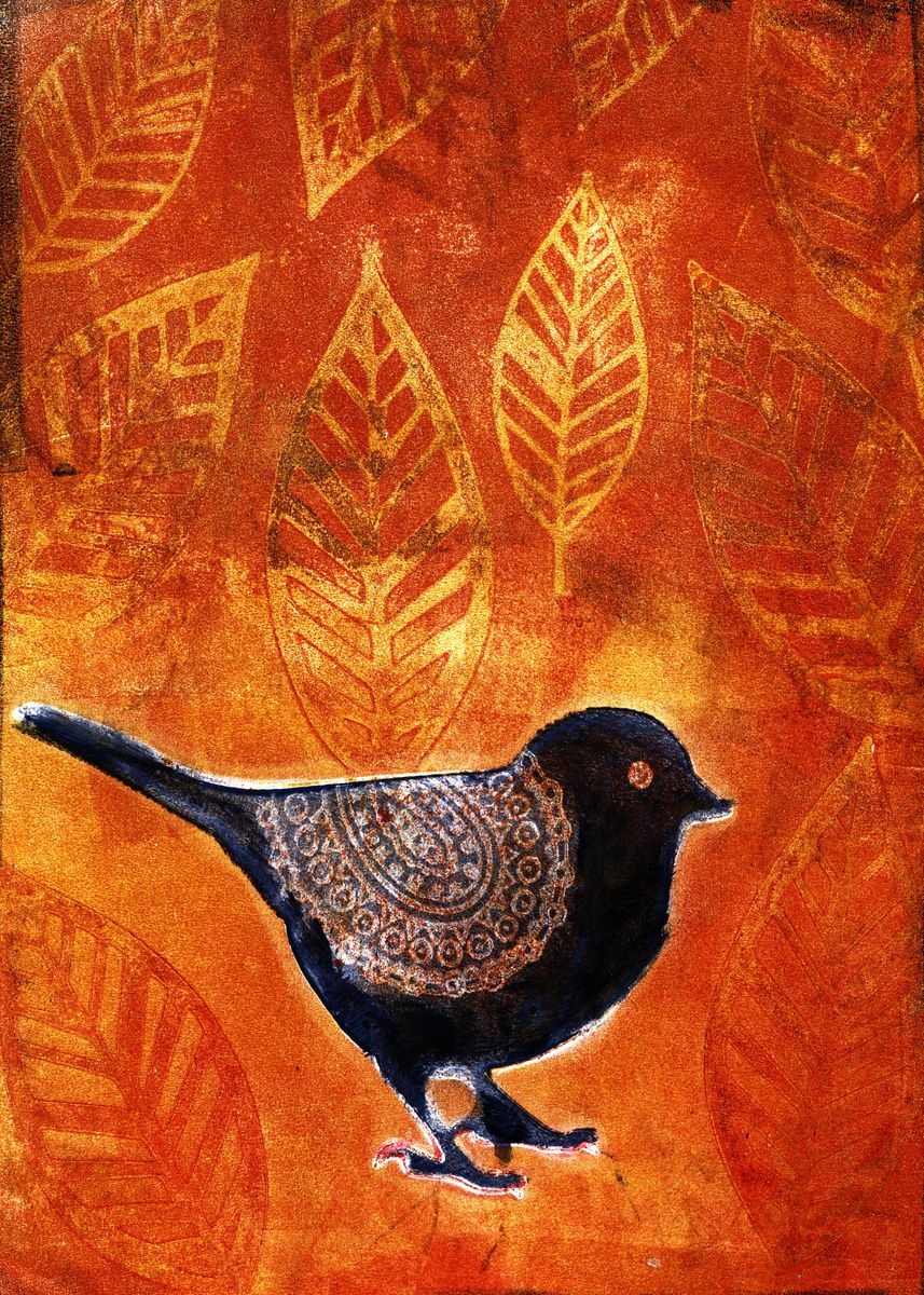 'Blackbird' Poster, picture, metal print, paint by EMJAY Heiss | Displate