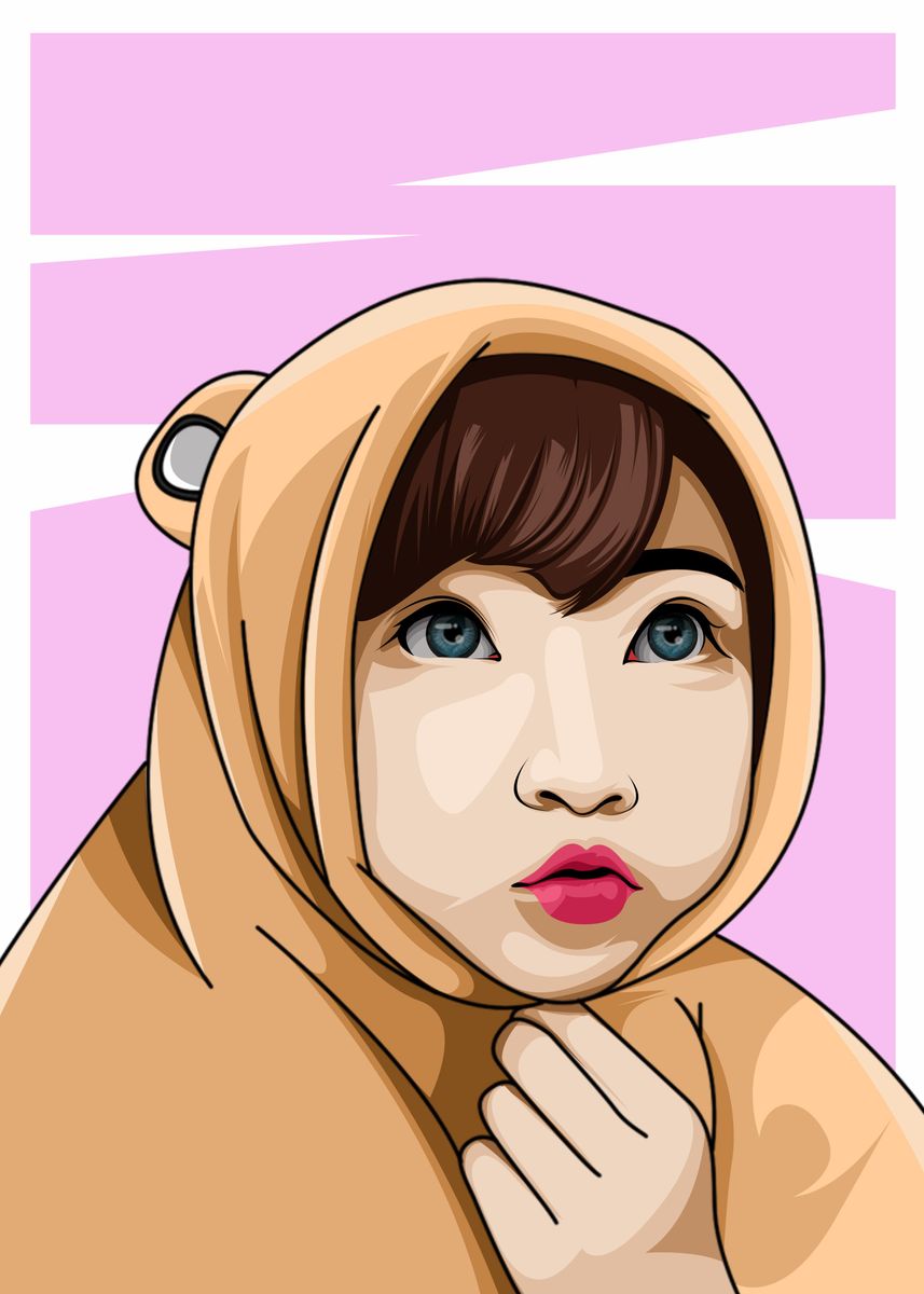 'loly anime' Poster by Ridwanart | Displate