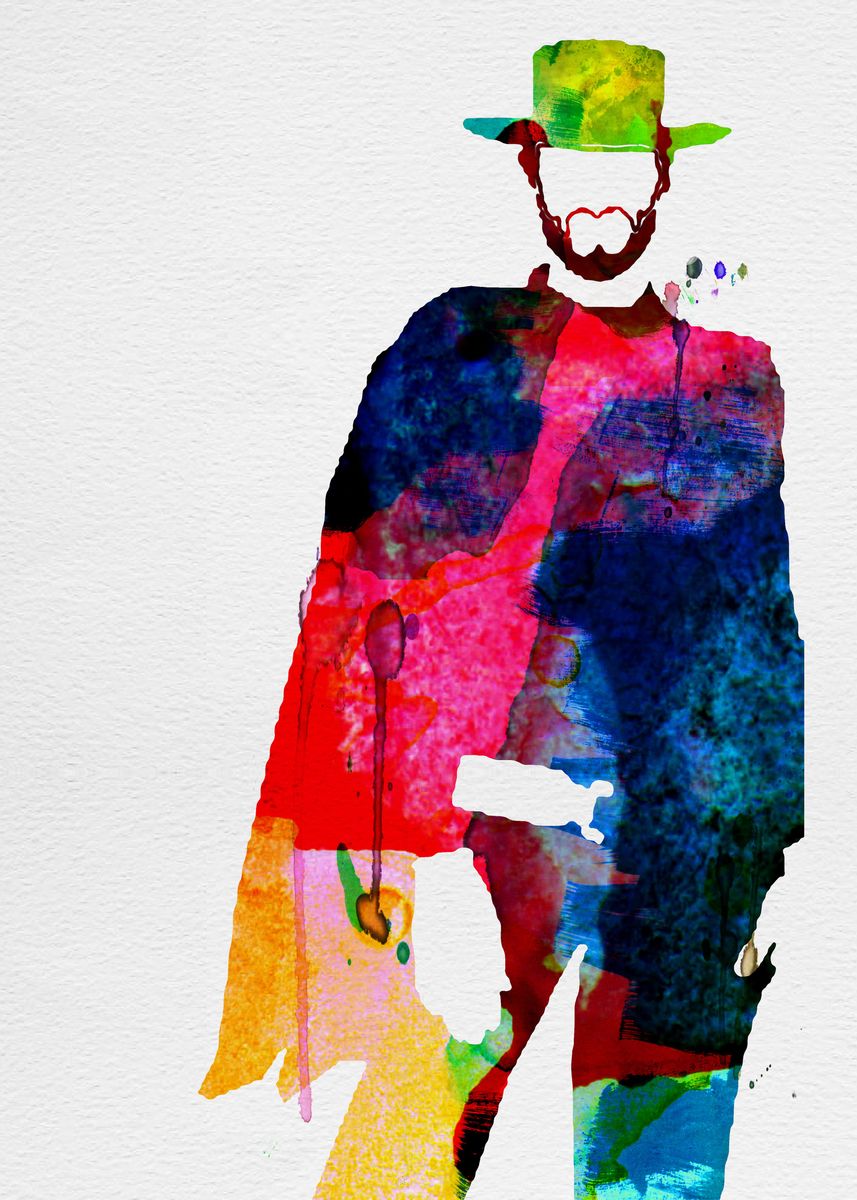 'Man with no Name ' Poster, picture, metal print, paint by Art ...