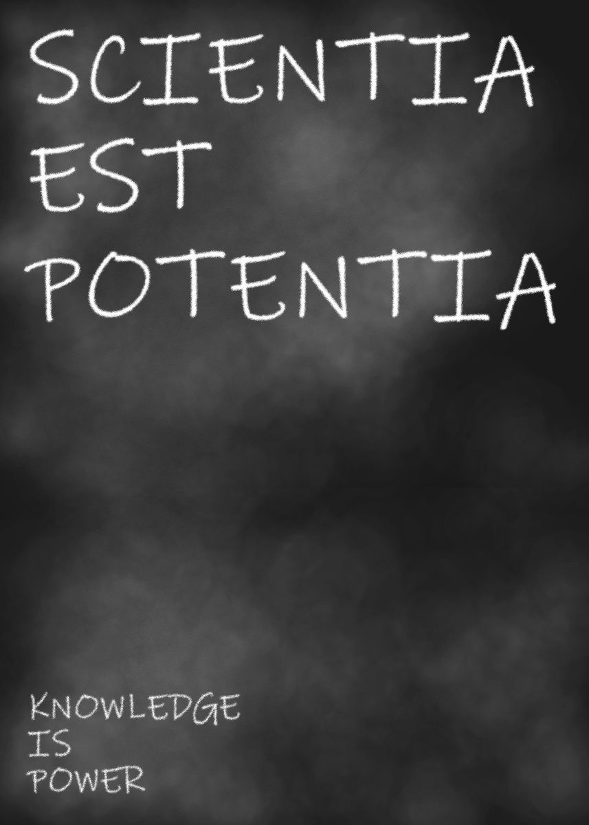 'Knowledge Is Power' Poster by Josh B | Displate