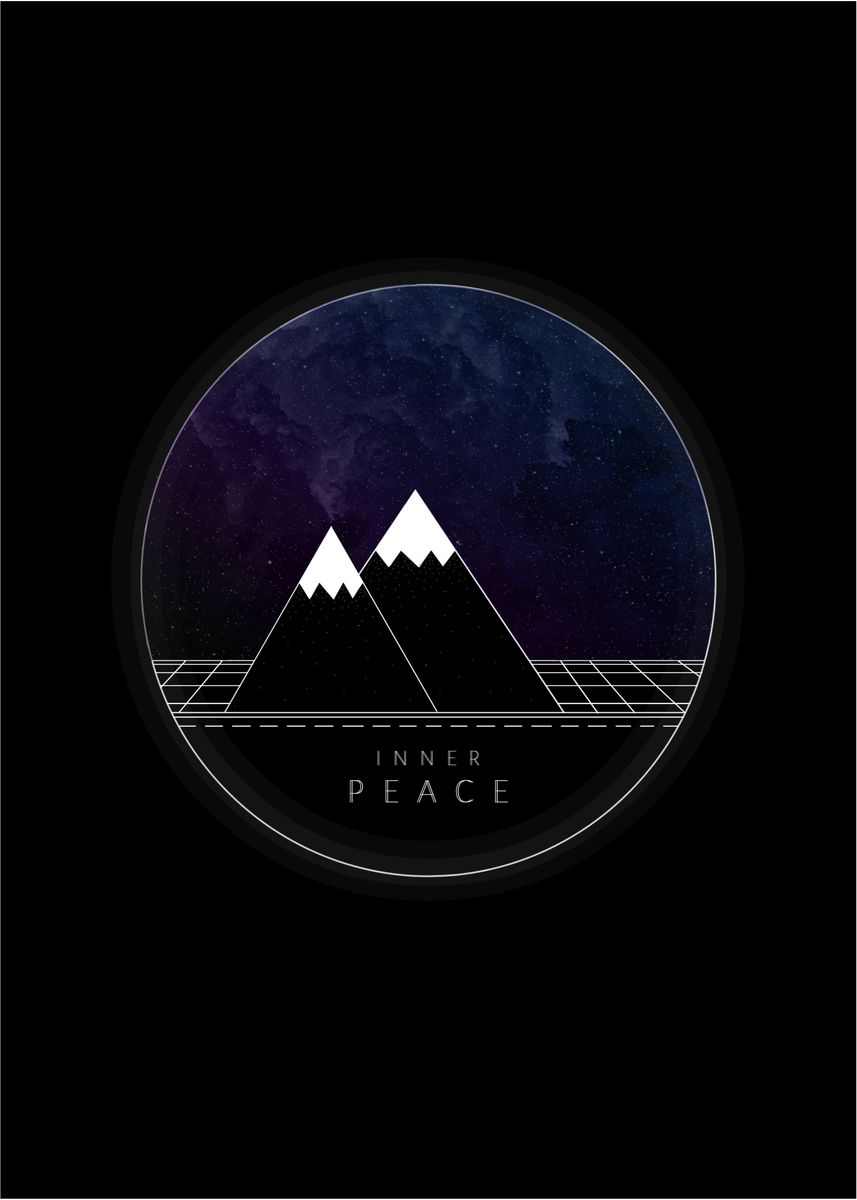 'INNER Peace' Poster, picture, metal print, paint by DNATURE Posters ...