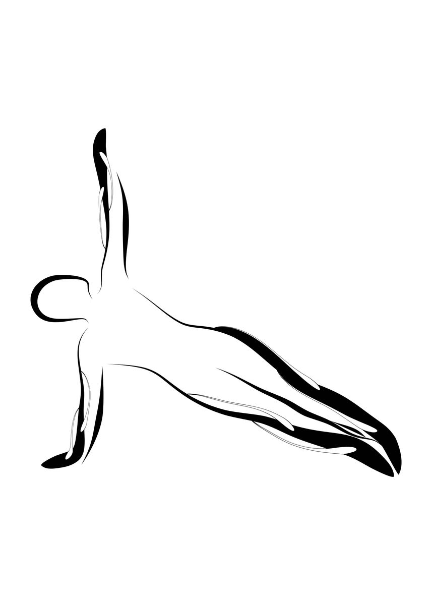 'Abstract Pilates pose' Poster by Sasha Kircanski | Displate