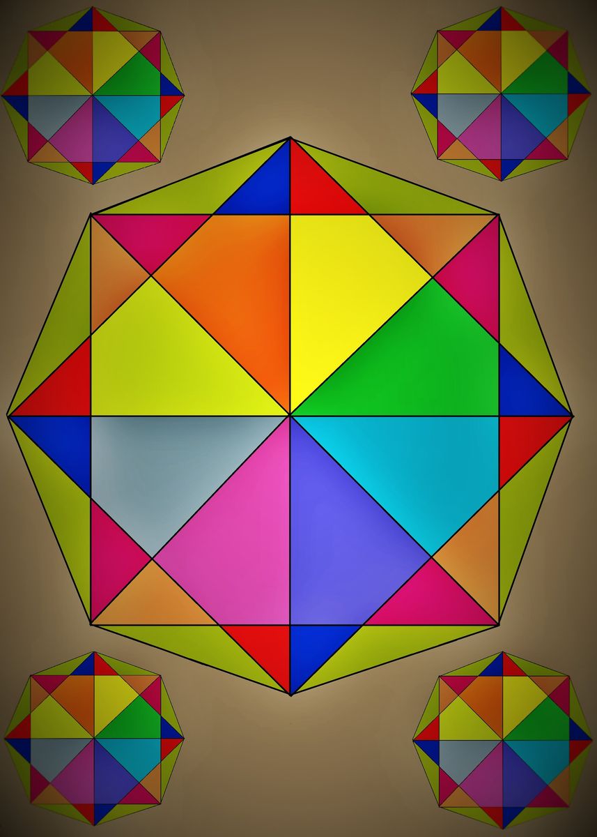 'rainbow diamond art' Poster, picture, metal print, paint by AHMED khan ...