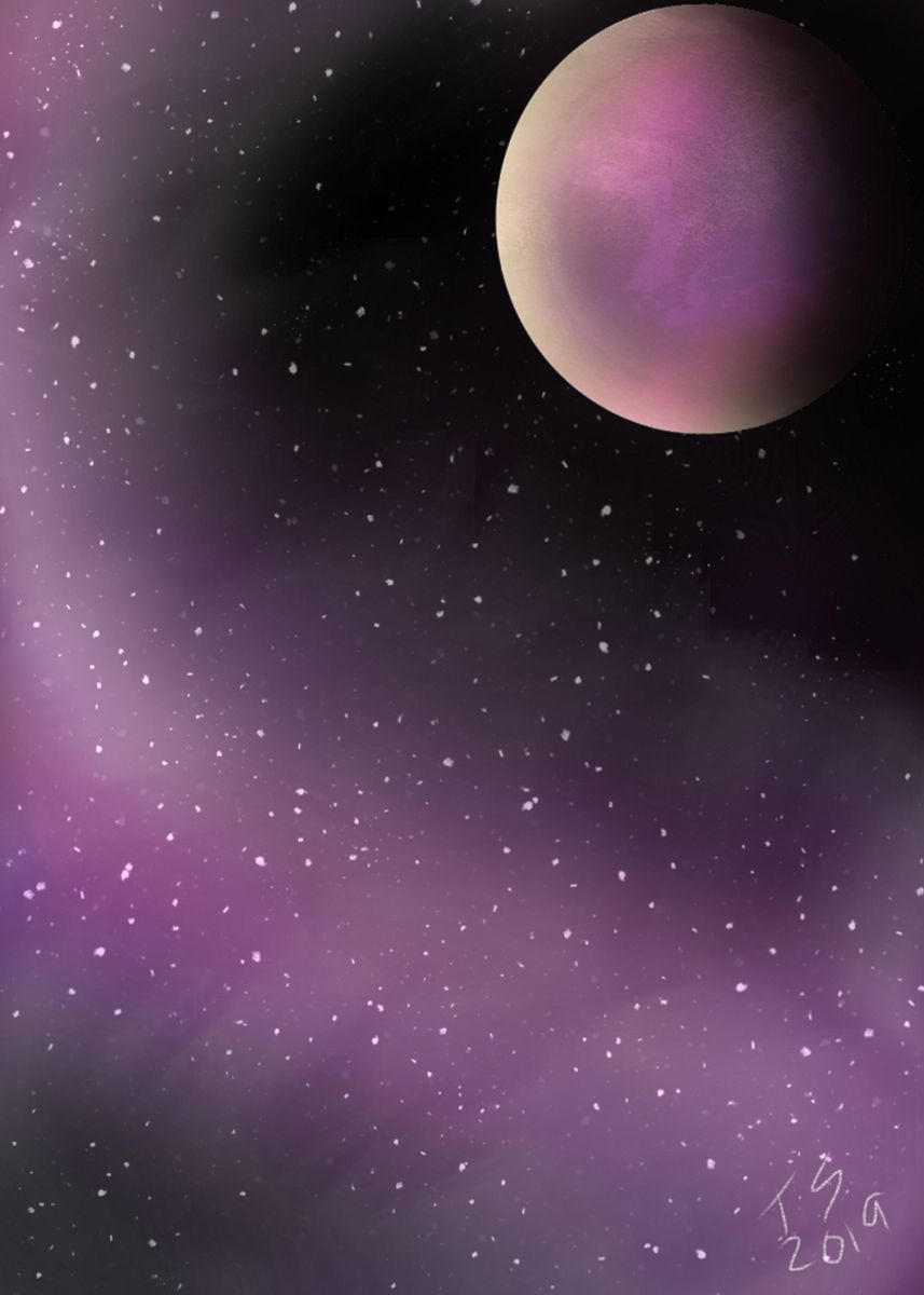 'Pink Planet' Poster, picture, metal print, paint by Taylor St Pierre ...
