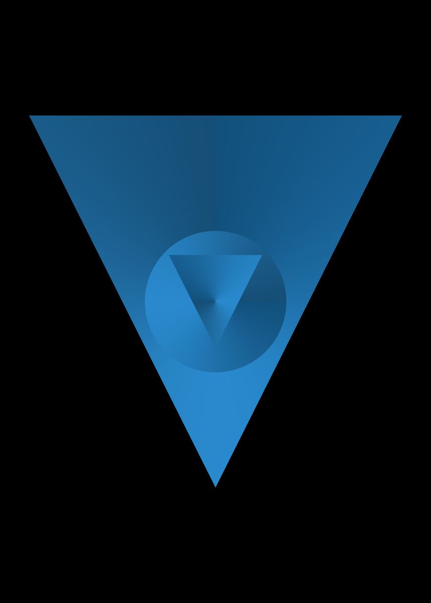 'Blue Triangle' Poster by Jimmy Björk | Displate