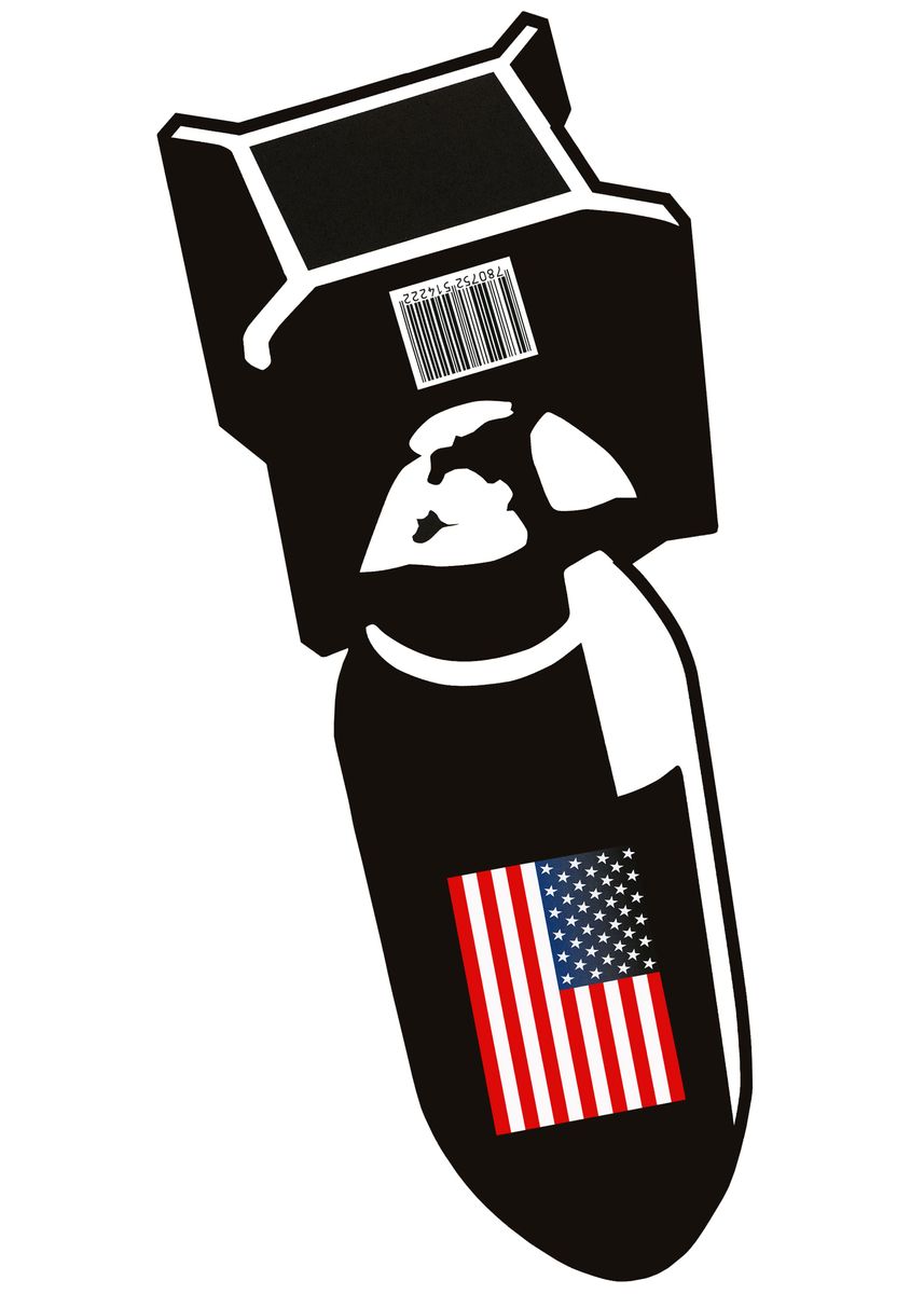 'US Bombs' Poster, picture, metal print, paint by Art Pirate | Displate