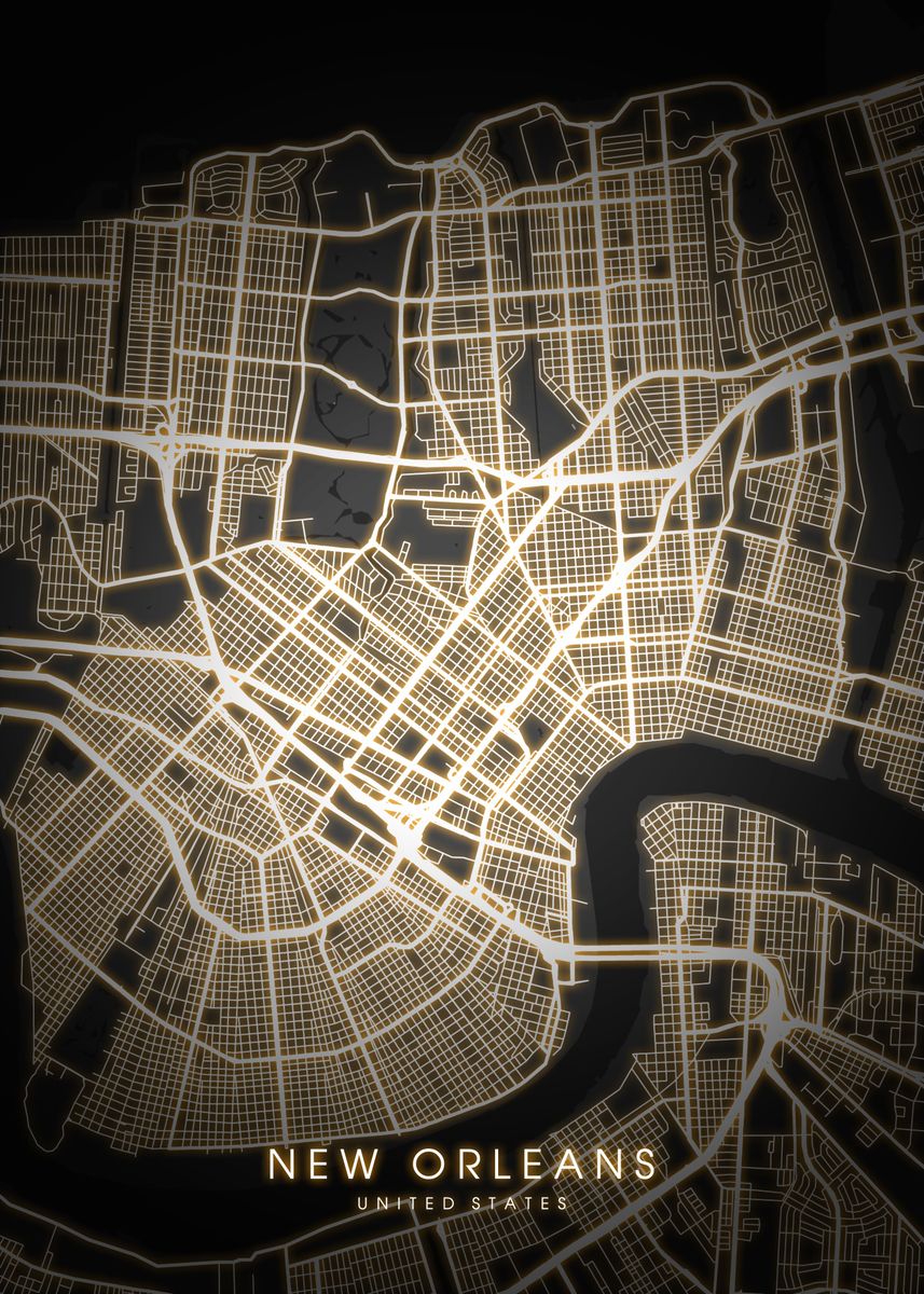 'New Orleans' Poster, picture, metal print, paint by Andi Permana ...