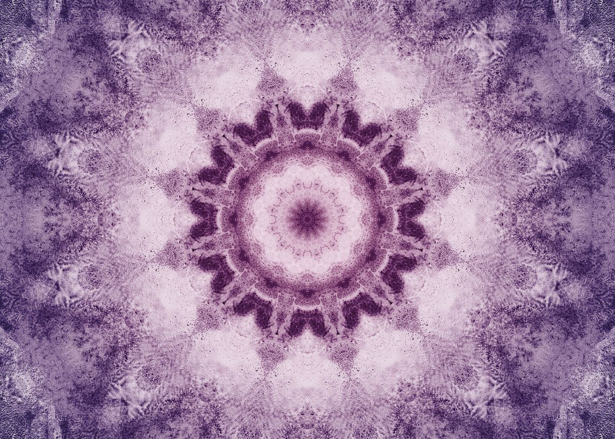 'violet mandala' Poster by Aida Czyrnek | Displate