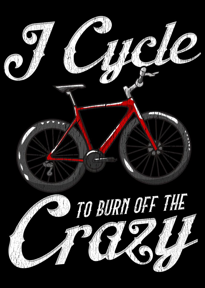 'I Cycle ' Poster, picture, metal print, paint by Wonderful Dream ...