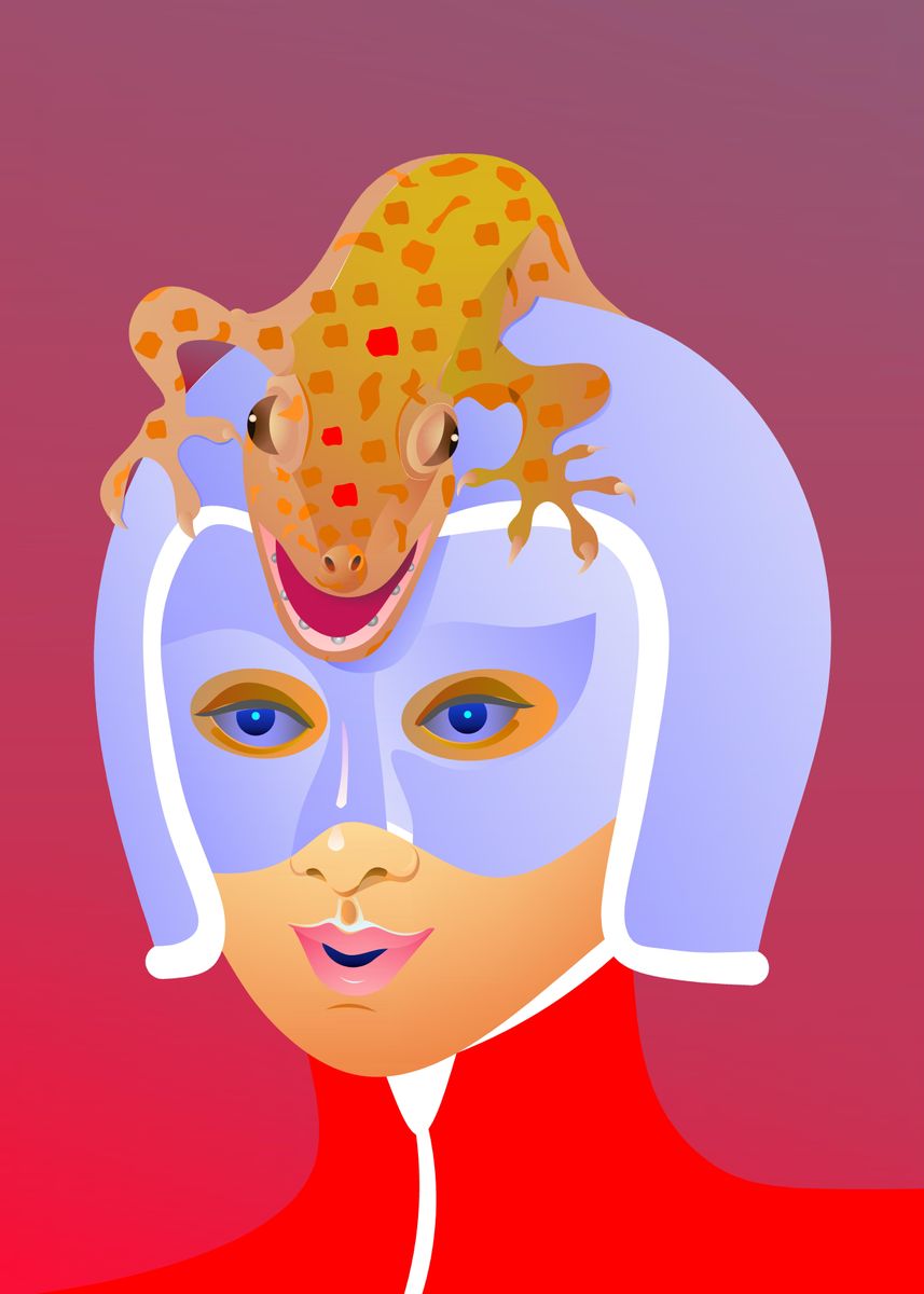 'gacko girl indonesian may1' Poster by Sriyono Yono | Displate