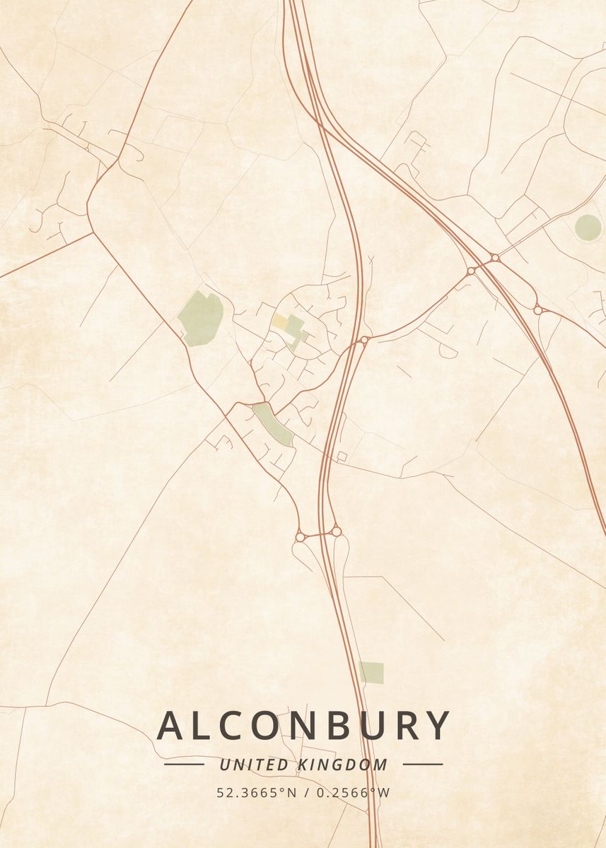 'Alconbury United Kingdom' Poster, picture, metal print, paint by ...