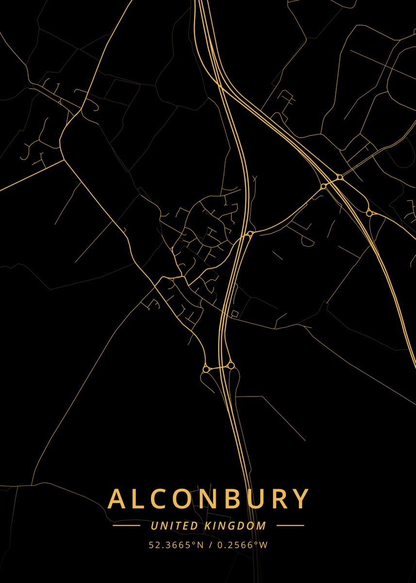 'Alconbury United Kingdom' Poster, picture, metal print, paint by ...