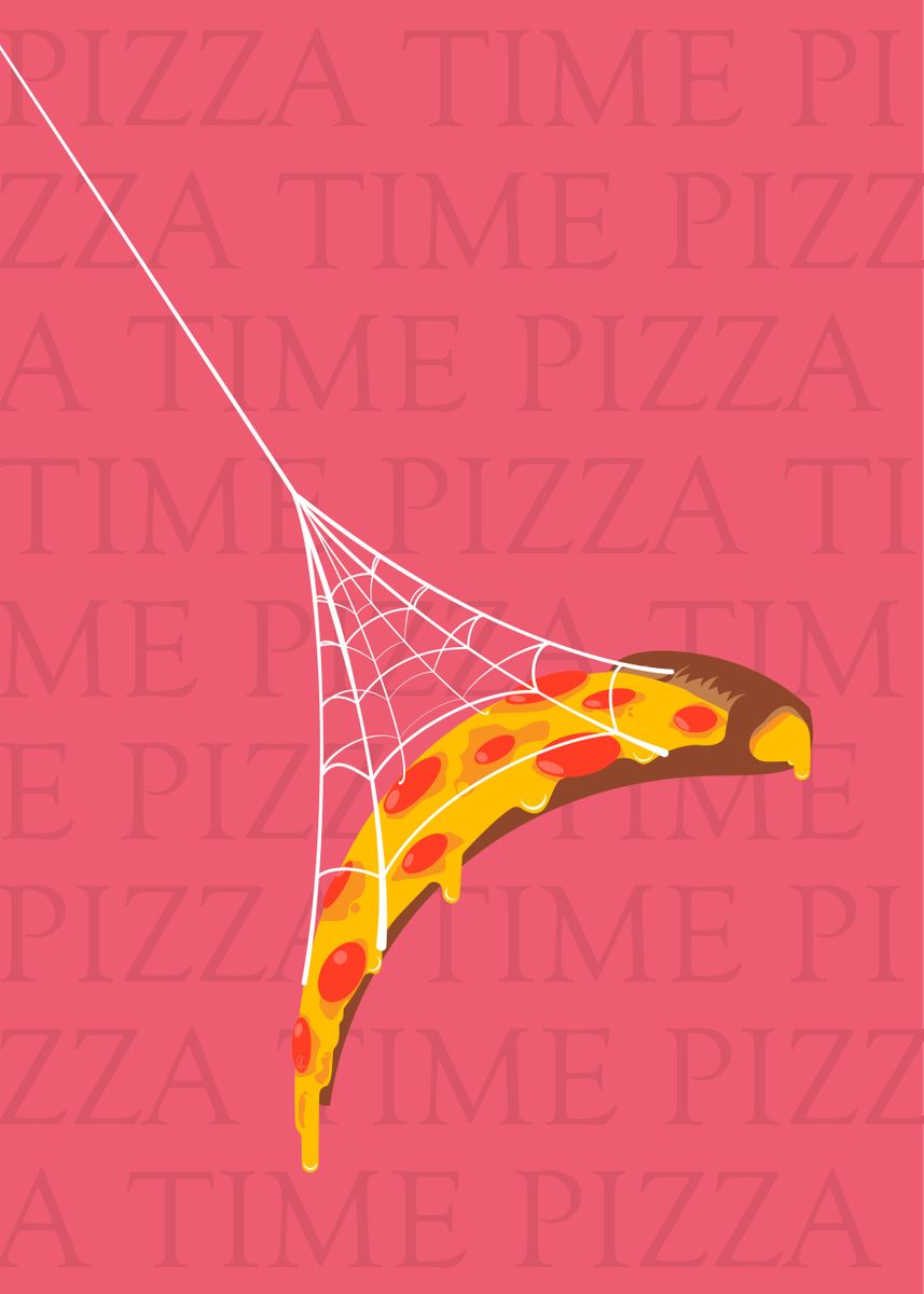 'Pizza Time' Poster by Robbie Weston | Displate
