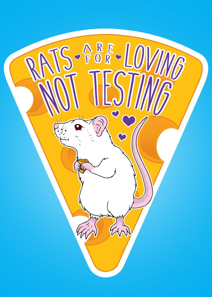 'Love For Rats' Poster, picture, metal print, paint by Artalyn Teufel ...