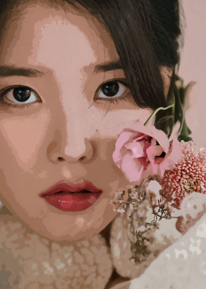 'IU Flower' Poster by Nordbo | Displate
