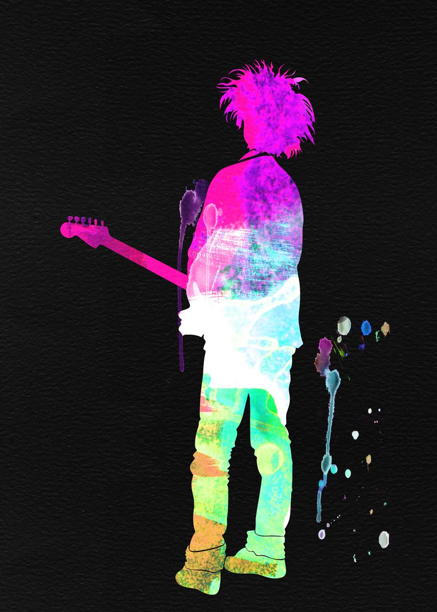 'Robert Smith Watercolor' Poster by Art Everywhere | Displate