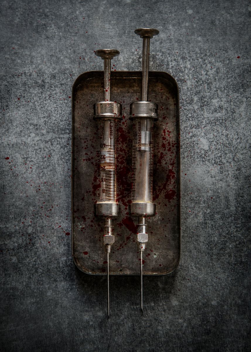 'Vintage syringes' Poster, picture, metal print, paint by Jaroslaw ...