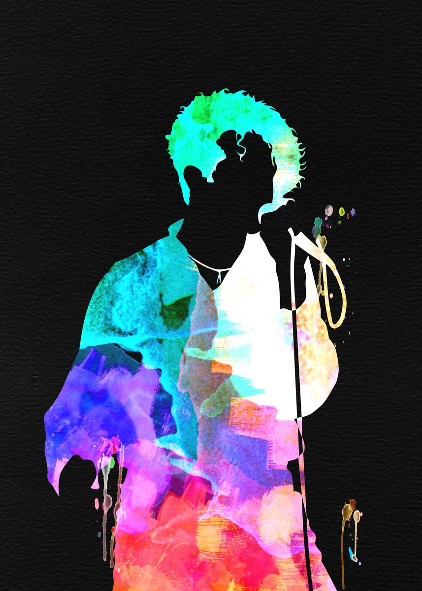 'Simply Red Watercolor' Poster, picture, metal print, paint by Art ...