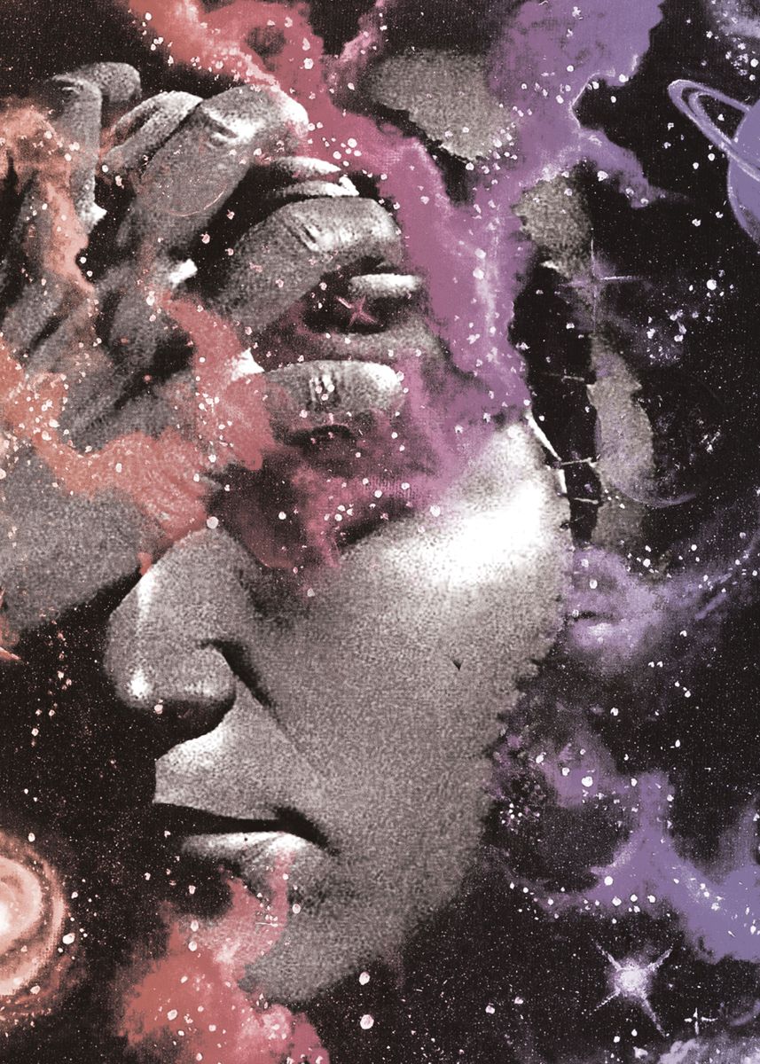 'Spacemind' Poster, picture, metal print, paint by Rap Doom | Displate