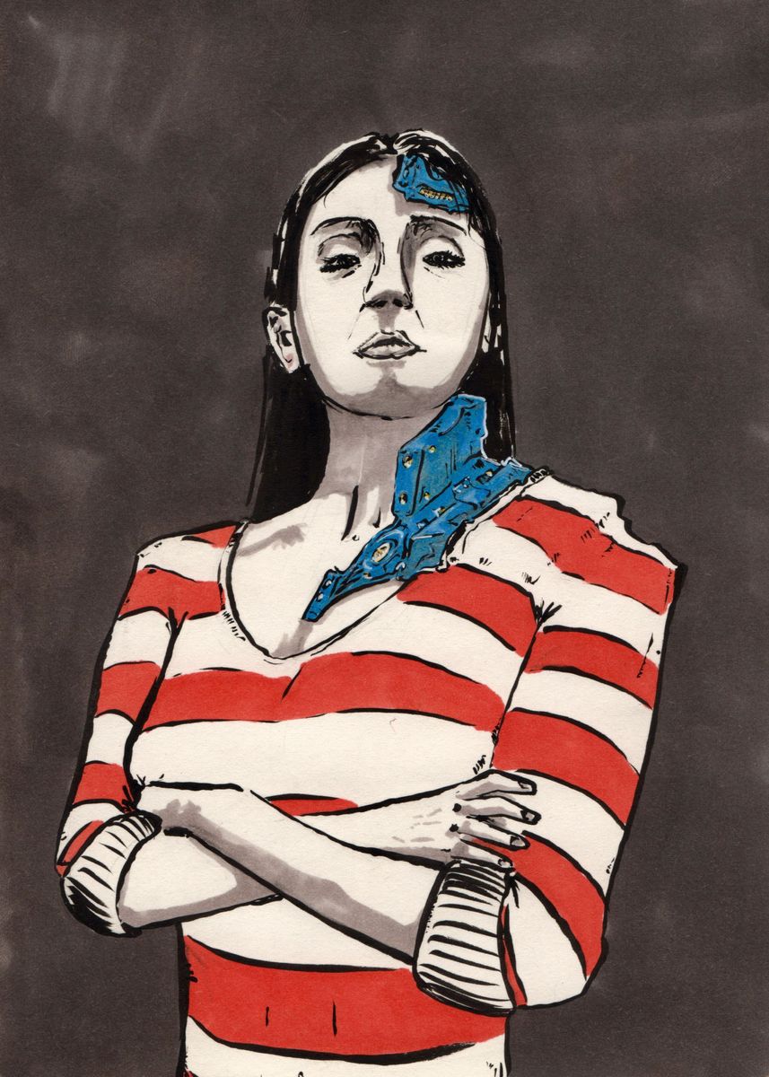 'tell me im pretty' Poster, picture, metal print, paint by kristof ...