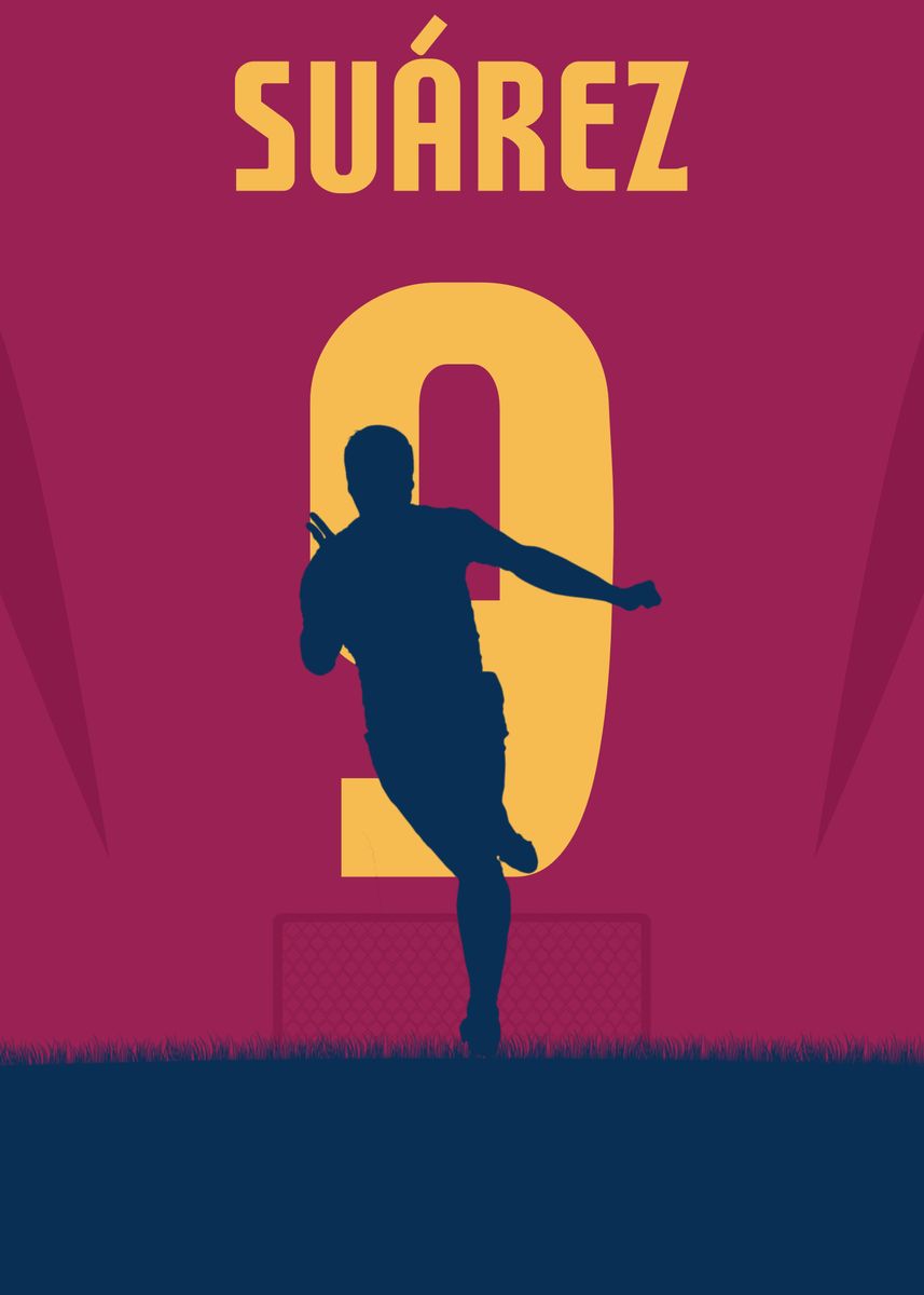 'Suarez' Poster, picture, metal print, paint by Alexandros Iosifidis ...