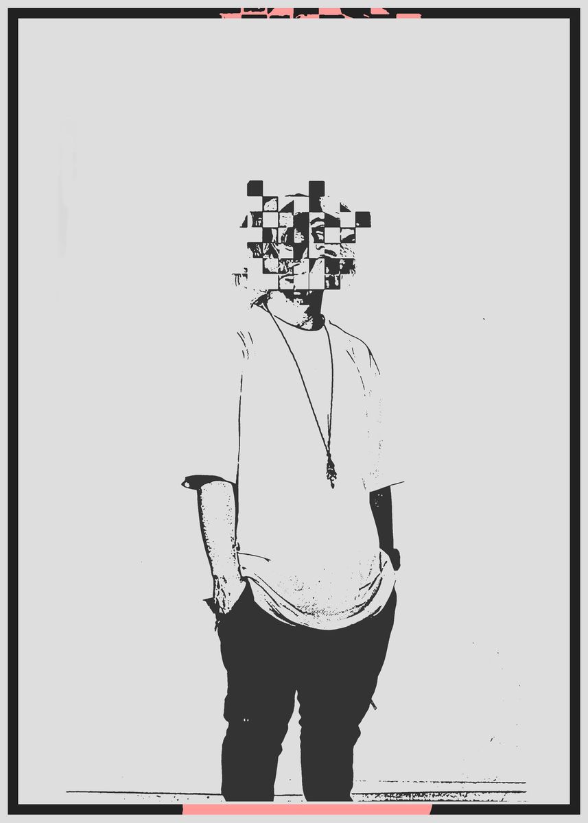 'Checkered 1' Poster, picture, metal print, paint by Bryan Leyton ...